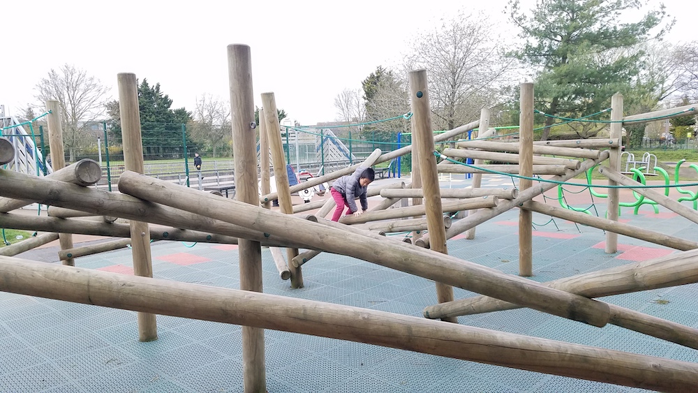 The Dragon Playground at Coleridge Recreation Ground, Cambridge, U.K ...